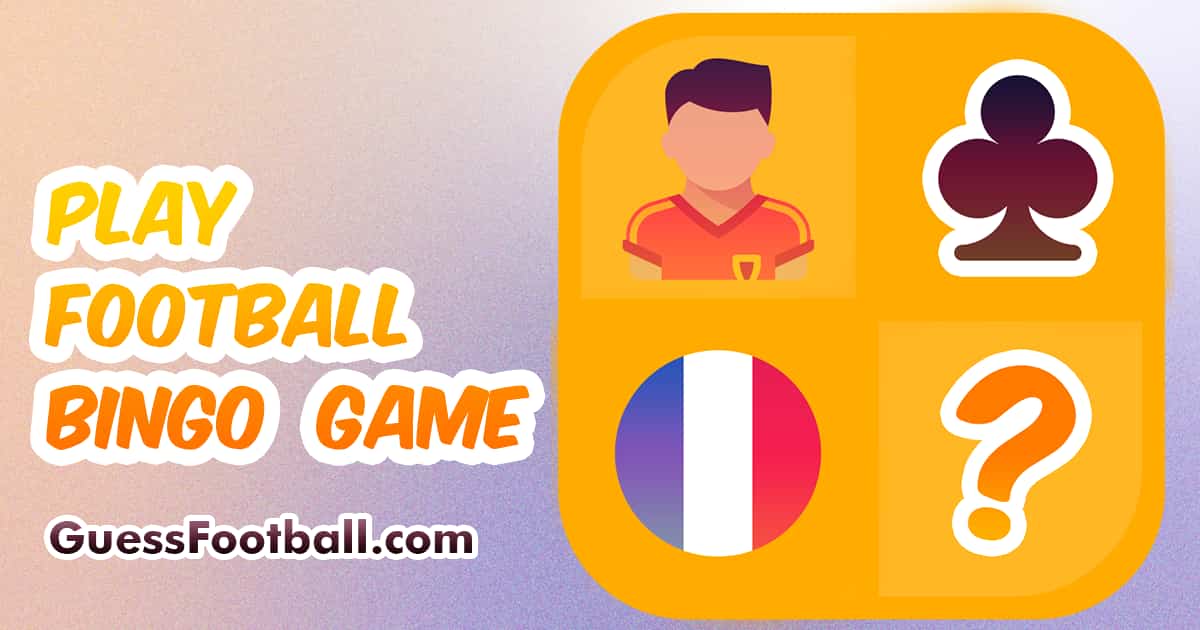 Play Football Bingo Game | Play Football games online | Guess Football