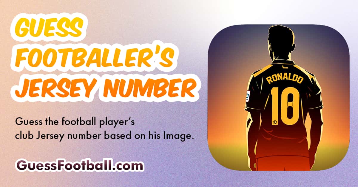 Guess Football player's Jersey Number | Play Football games online ...